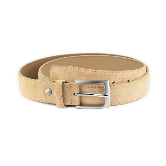 Beige Suede Belt Mens Suede Belt Sand Suede Belt Men s Belt for Jeans Womens Jeans Belt Genuine Leather Belt Etsy UK