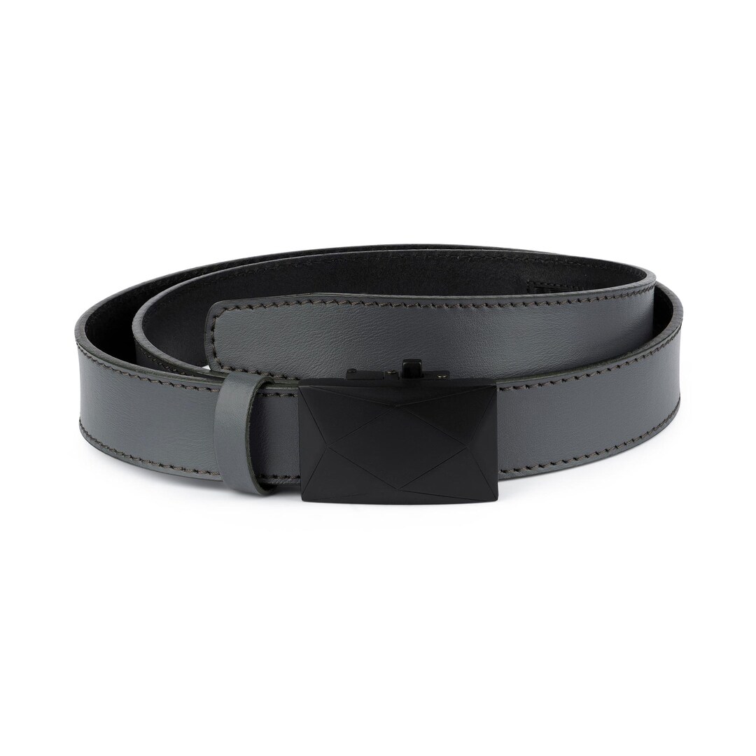 Comfort Click Belt - Men's Grey Belt - Mens Click Belt - Mens Belts ...