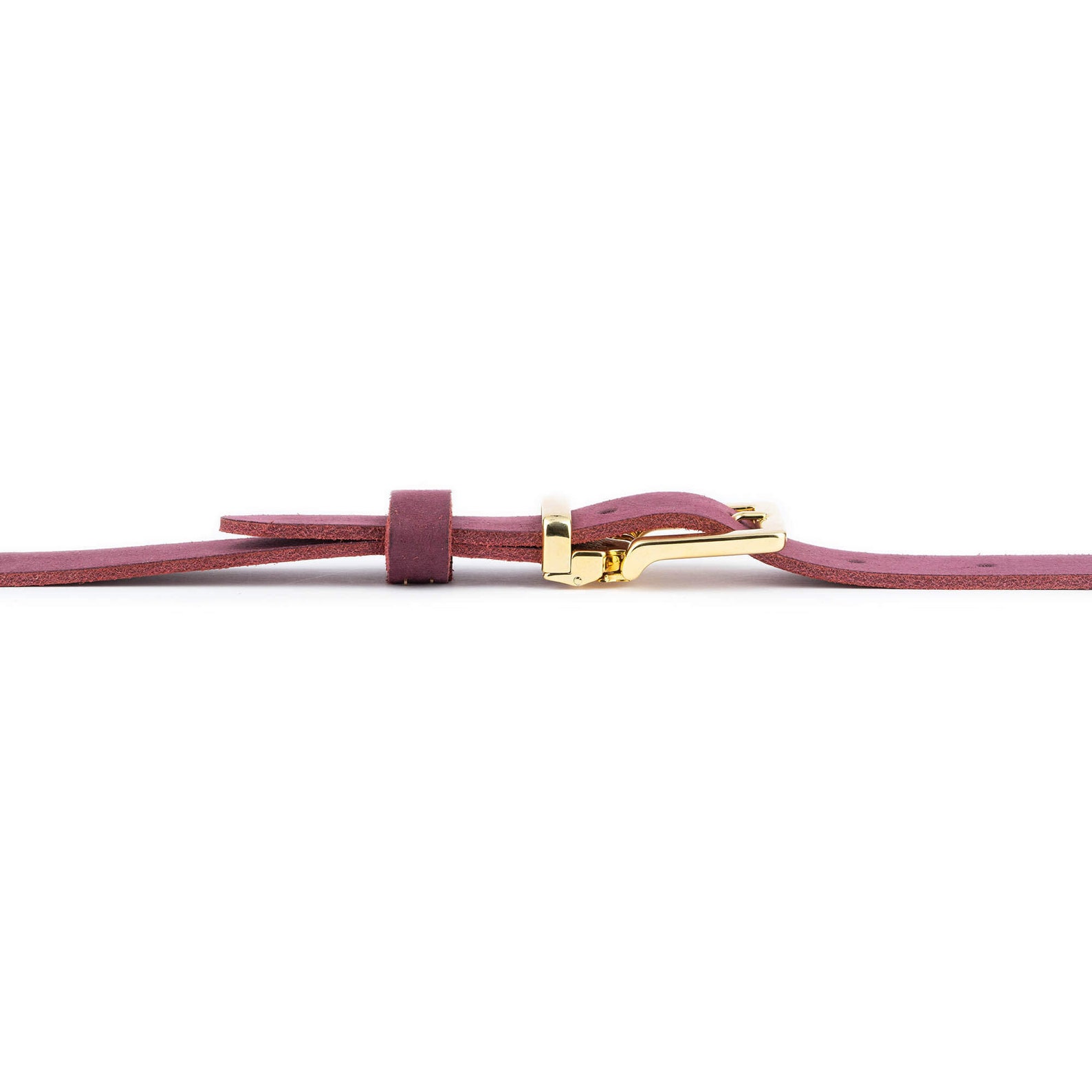 Burgundy Soft Leather Belt With Gold Italian Buckle Women Belt for ...