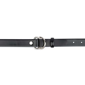 Mens D Ring Belt - Black Leather D Ring Belt - Double Loop Belt - D ...