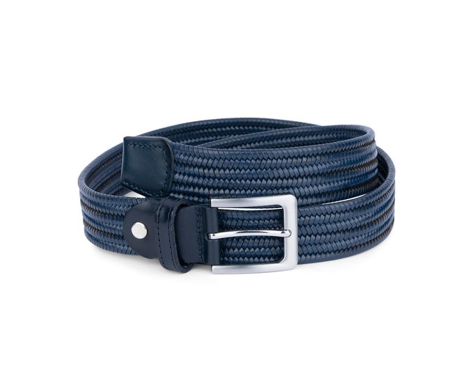 Western Nylon Cord Braided Belt. Black With Gray and Purple. - Etsy