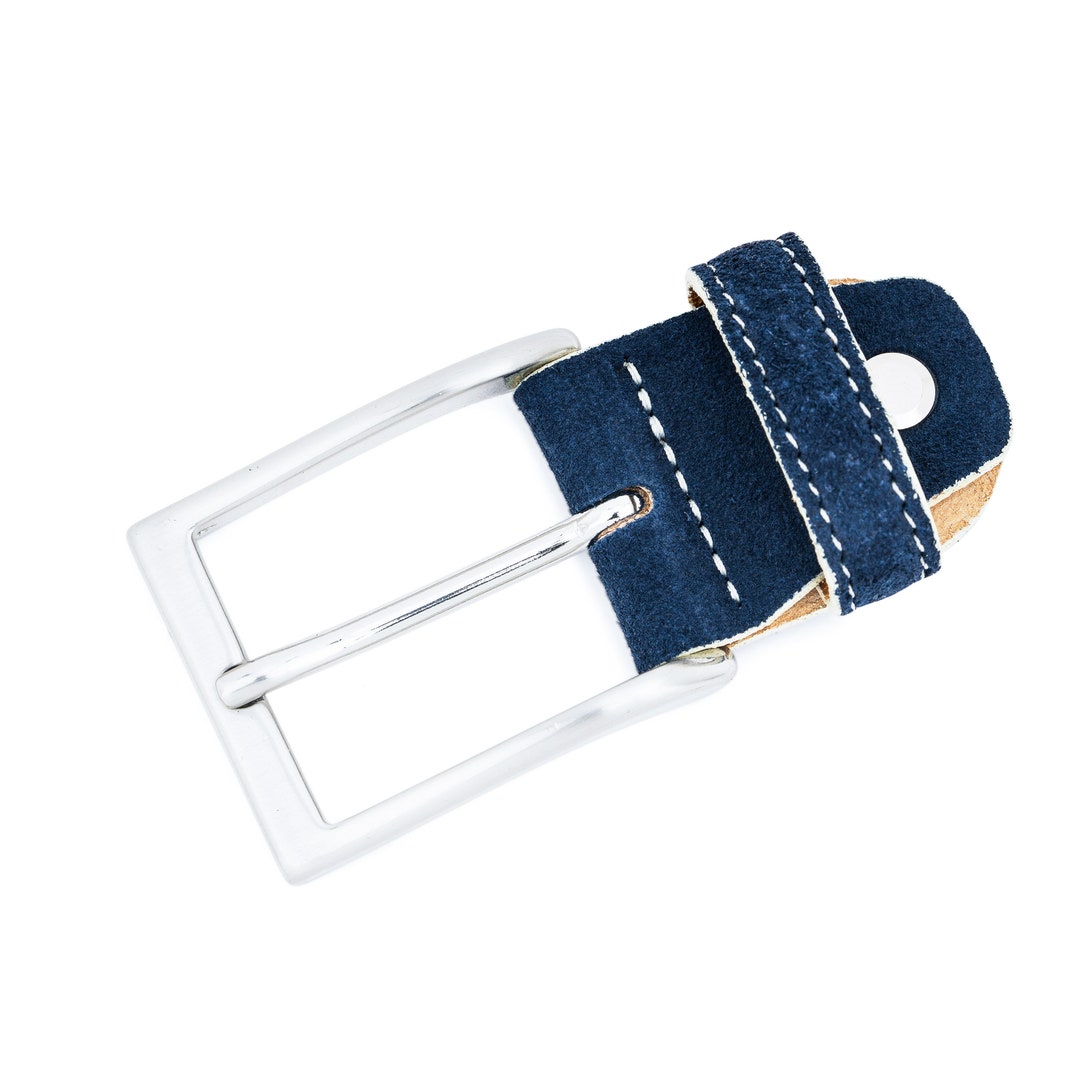 Blue Suede Belt Buckle Custom BUILD YOUR BELT Men's Belts 35 Mm 1-3/8 ...