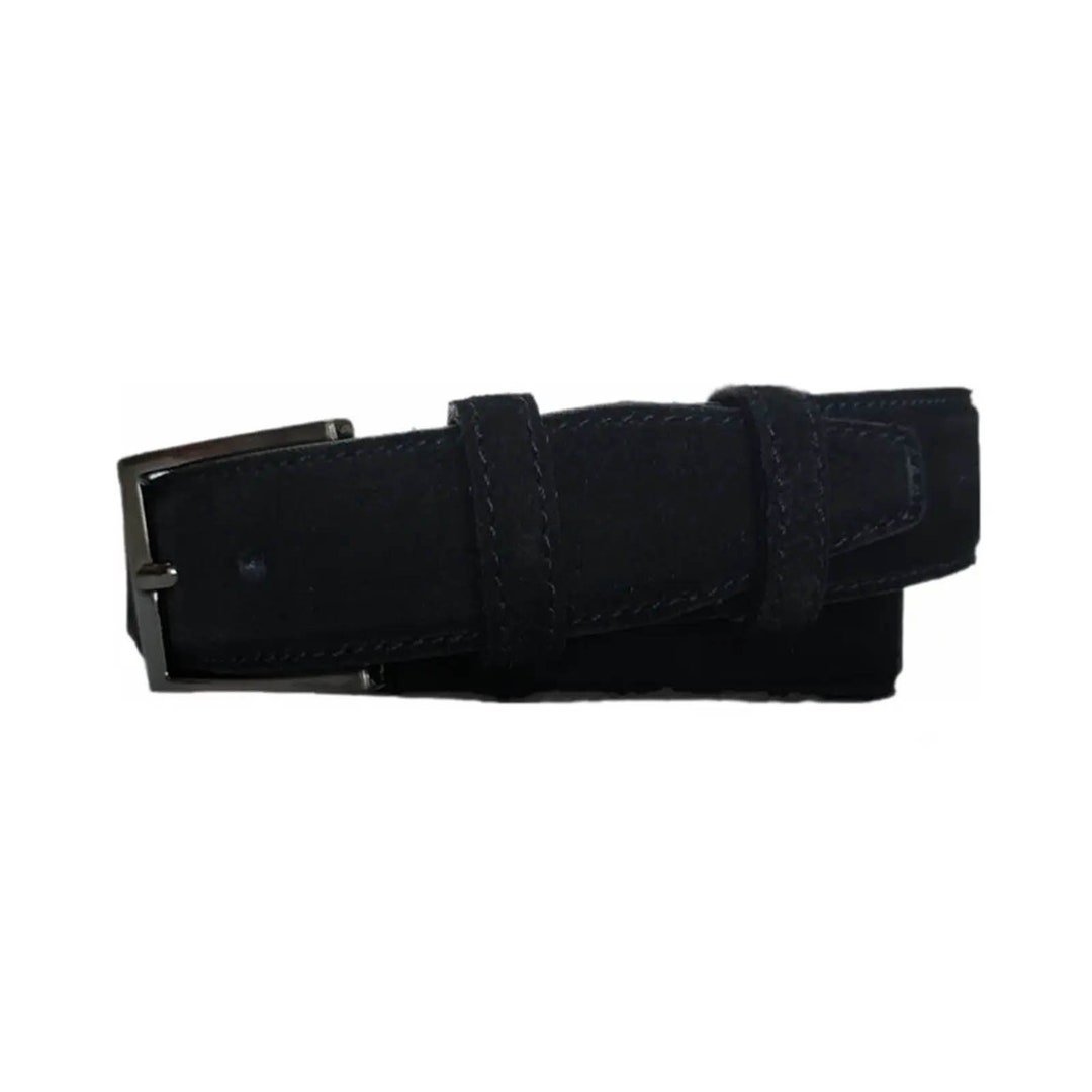 Male Belt Black Suede Leather Dressing Belts for Men Genuine Leather ...