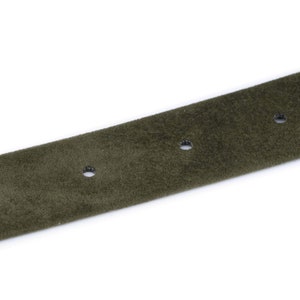 Olive Green Velvet Belt for Women With Silver Buckle Belt for Dress ...