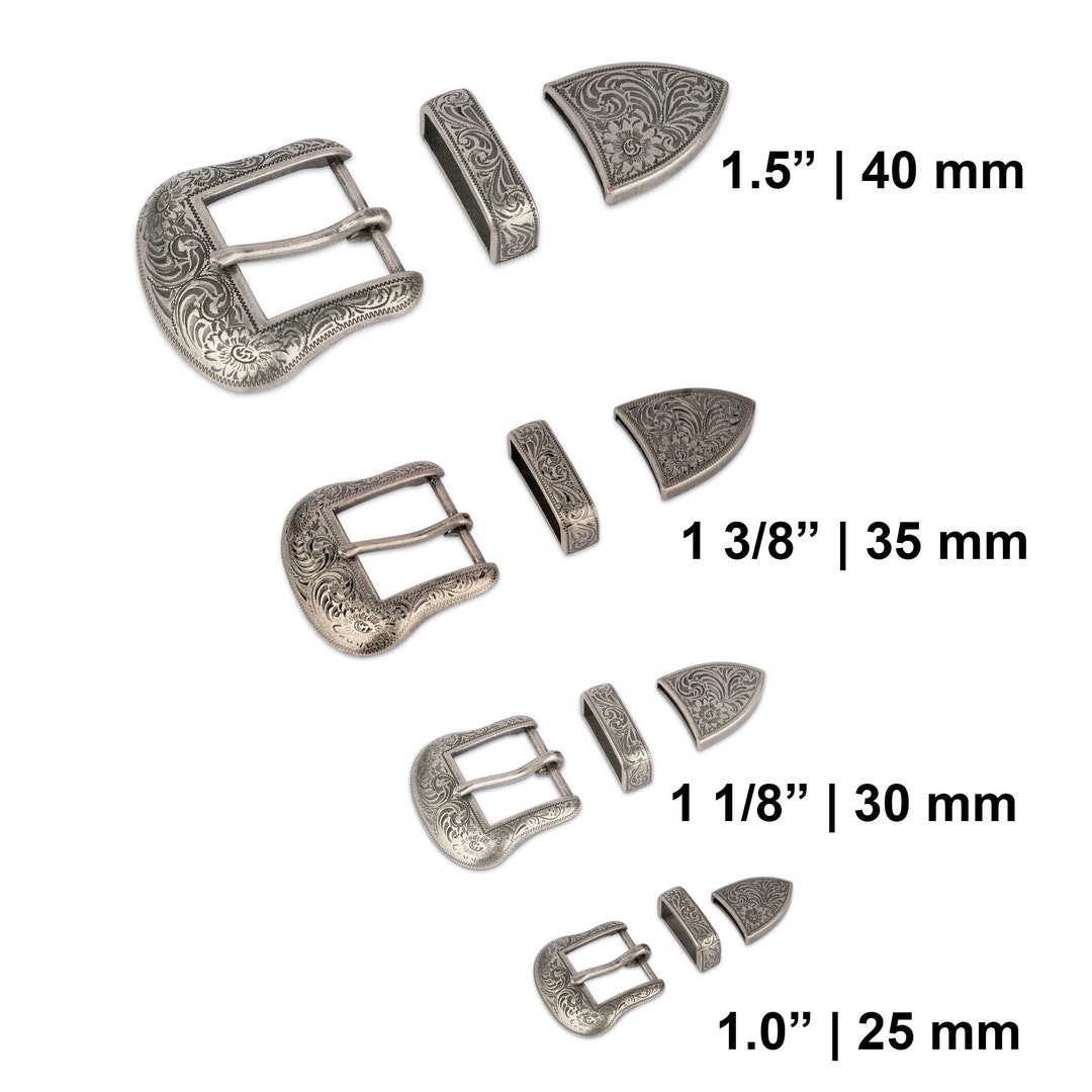 Mens Western Belt Buckle - Womens Belt Buckle Western - 3 Piece Buckle ...