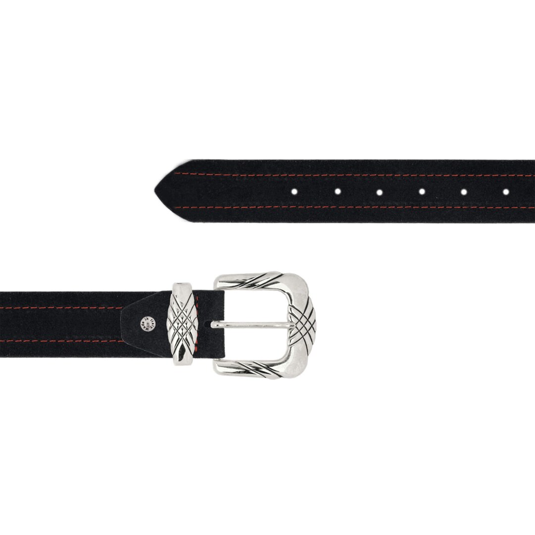 Womens Western Thick Leather Belt For Jeans With Designer Buckle Cowgirl Genuine Leather Belt Etsy