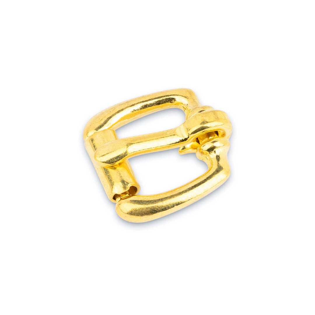 Brass Buckle - Solid Brass Belt Buckle - Gold Belt Buckle - Small Belt ...