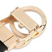 Black Comfort Click Belt With Gold Buckle - Two Circle Buckle Belt ...
