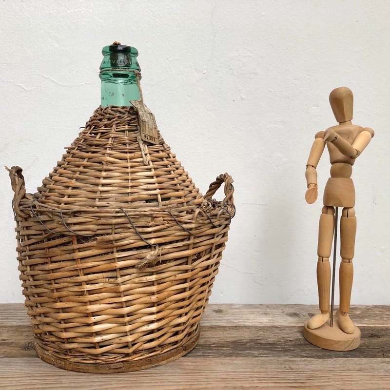 Wicker Demijohn - Etsy
