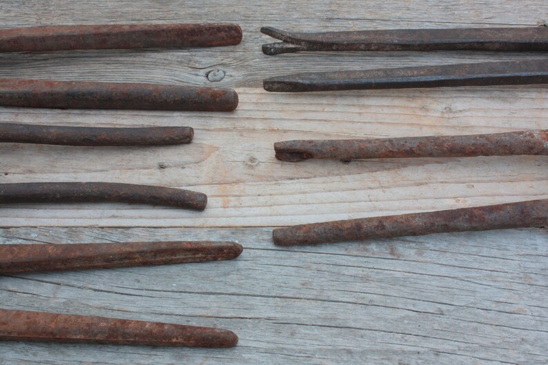 Vintage Rusty Tongs Old Tongs Blacksmith Pliers of the Iron Tongs Set ...