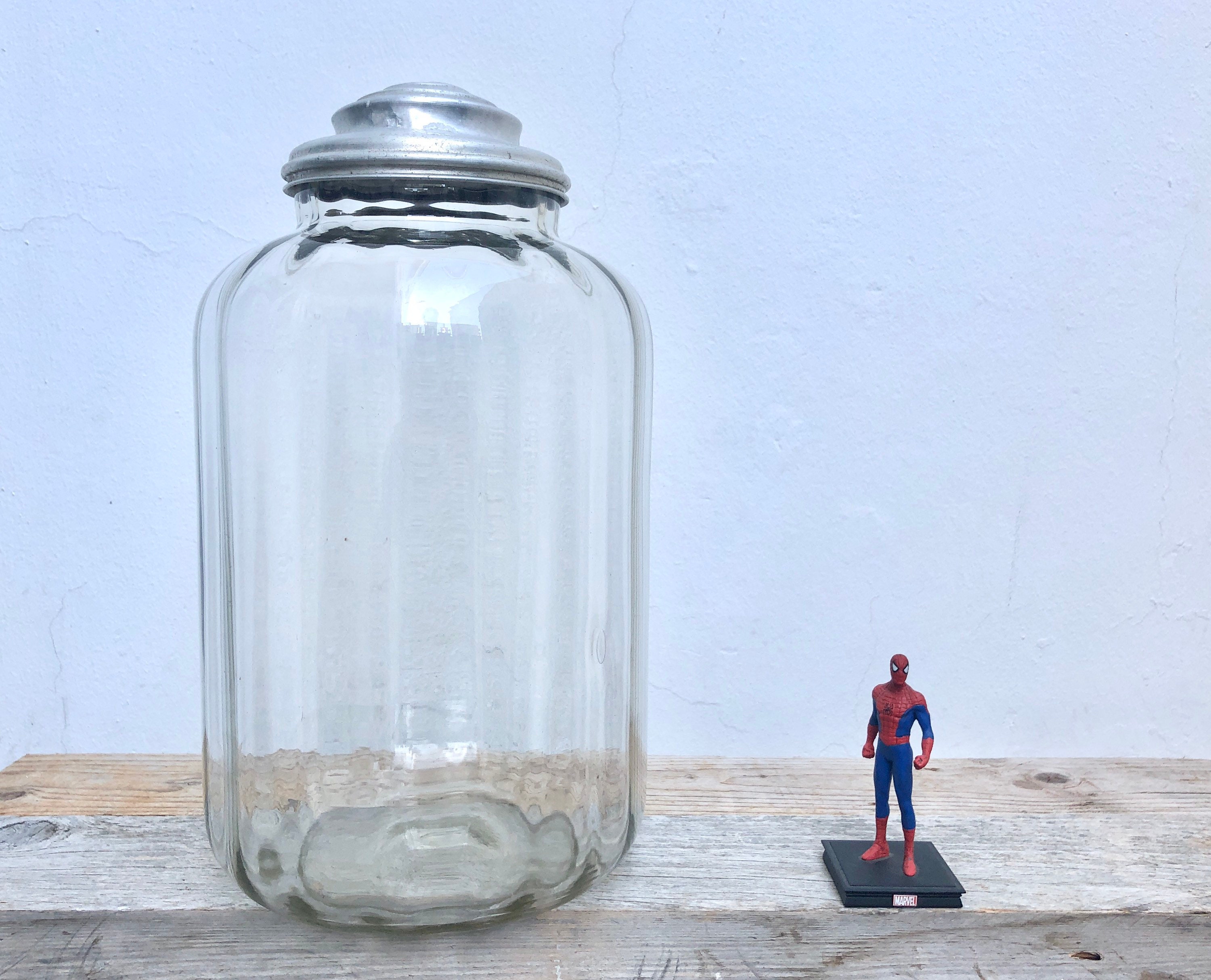 SPECIAL - Antique Blown Glass Container Spice Container for Biscuits ...