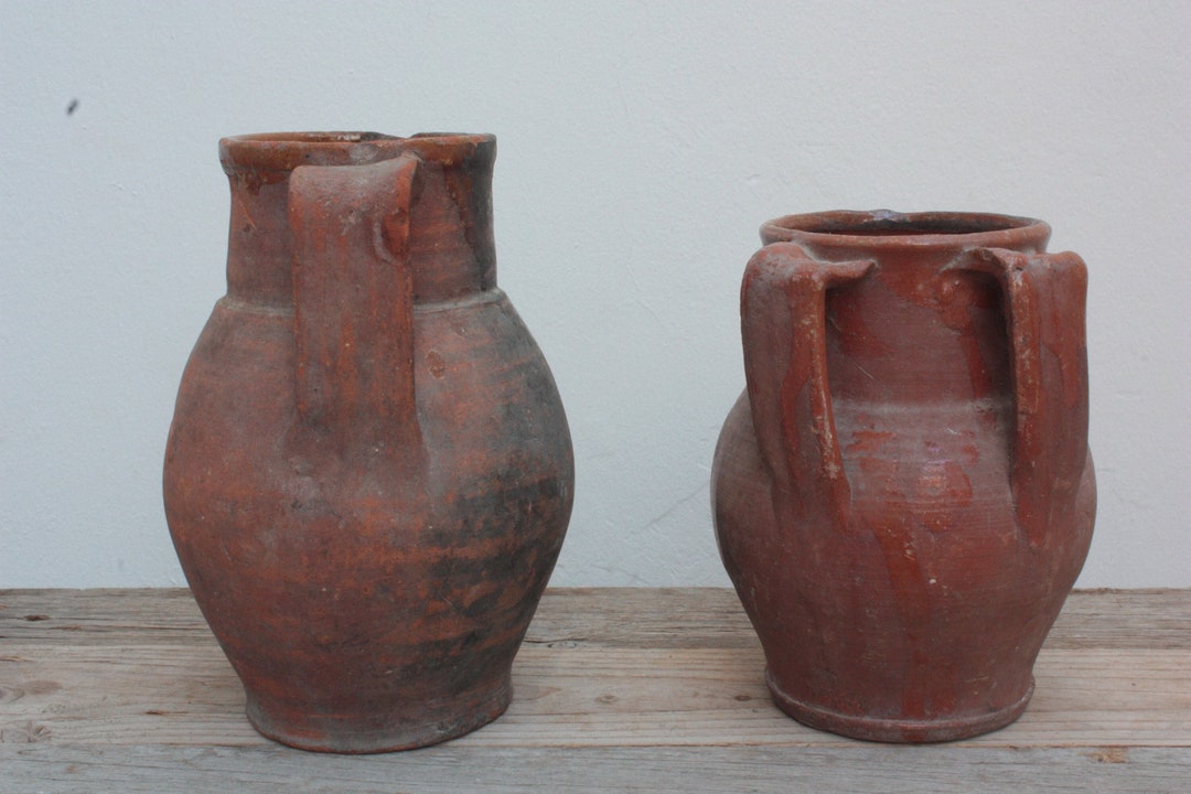 Ancient Terracotta Vases Made in Puglia Italian Cotto Italian Ceramics ...