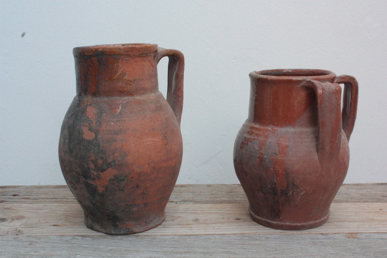 Ancient Terracotta Vases Made in Puglia Italian Cotto Italian Ceramics ...