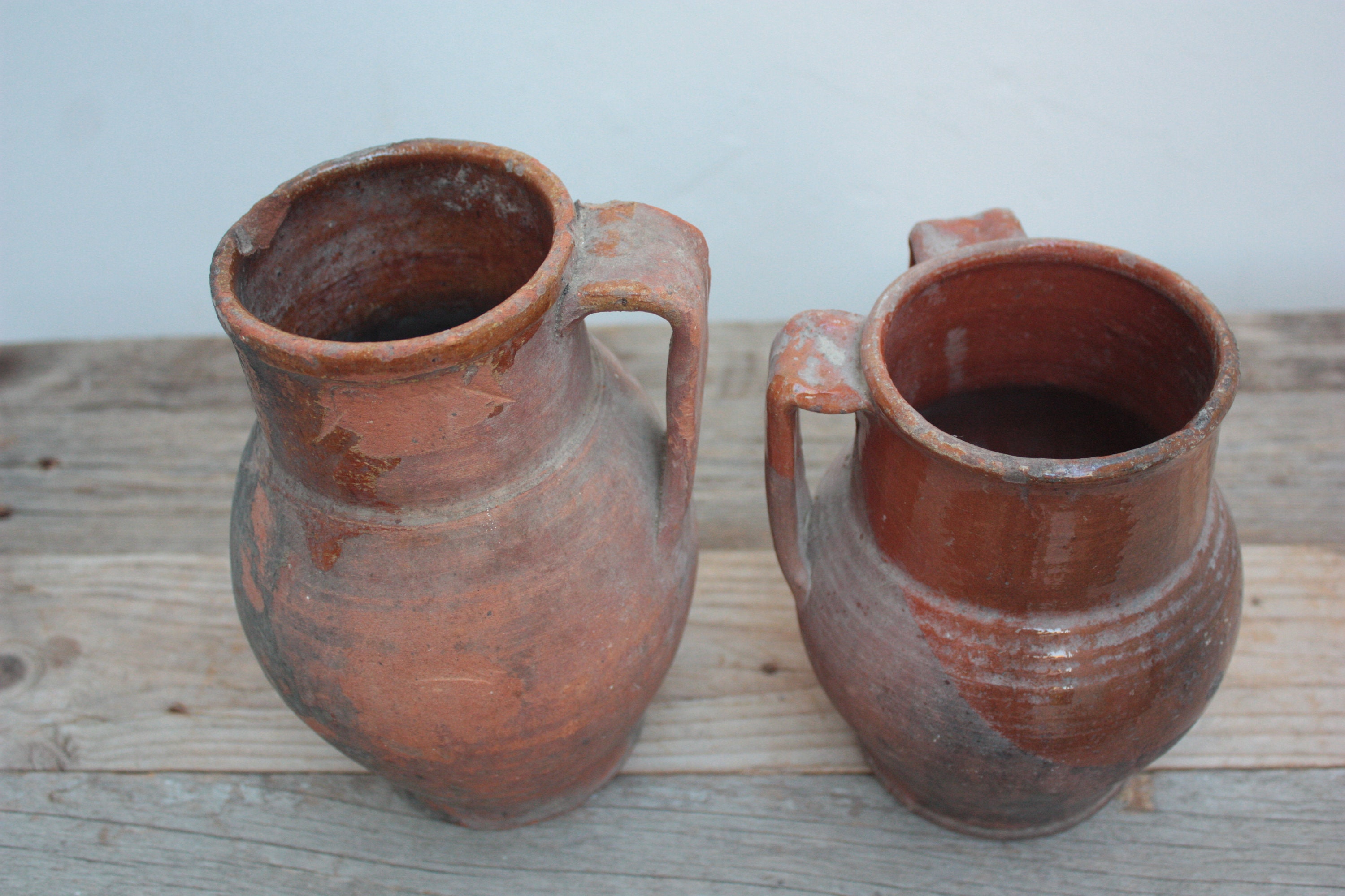 Ancient Terracotta Vases Made in Puglia Italian Cotto Italian Ceramics ...