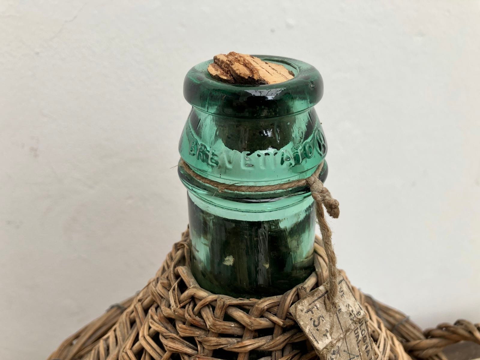 Old 10 Liter Demijohn With Wicker Basket - Etsy