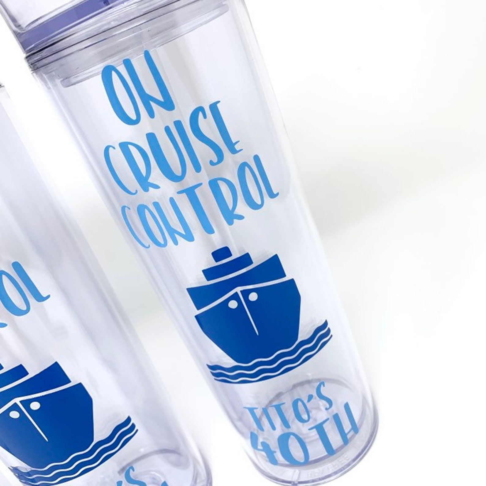 Birthday Cruise Tumblers, Personalized Cruise Cups, Personalized Cruise ...
