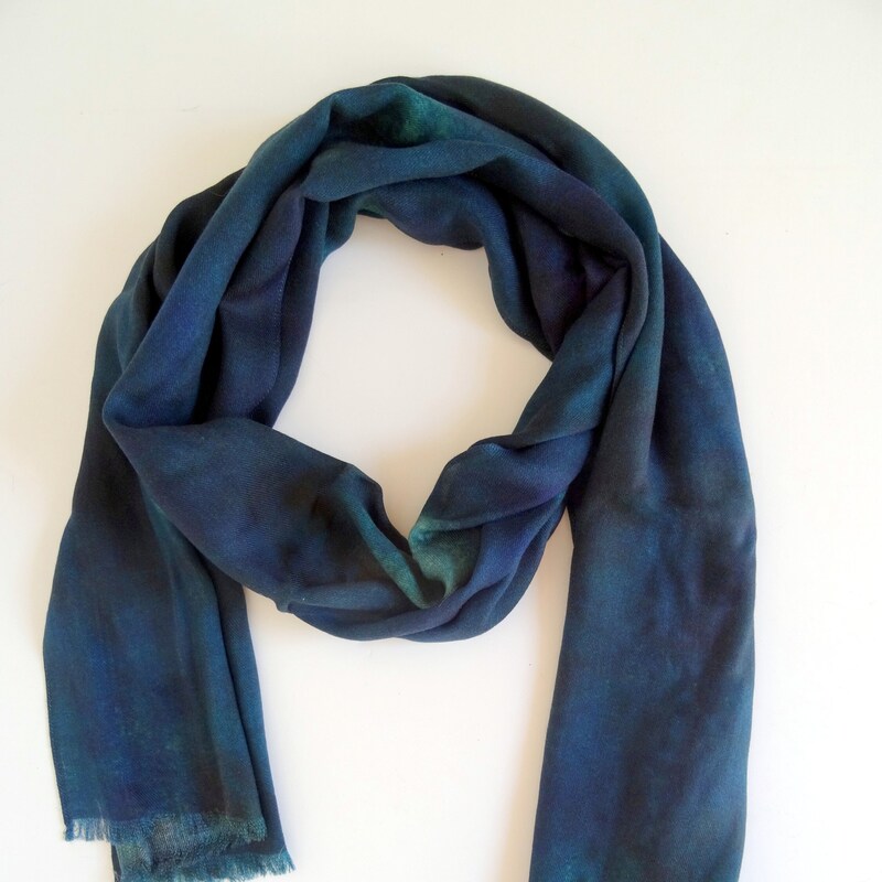 Cobalt Blue Scarf - Etsy