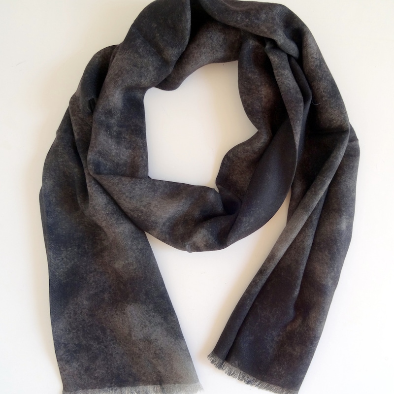 Grey Scarf - Etsy