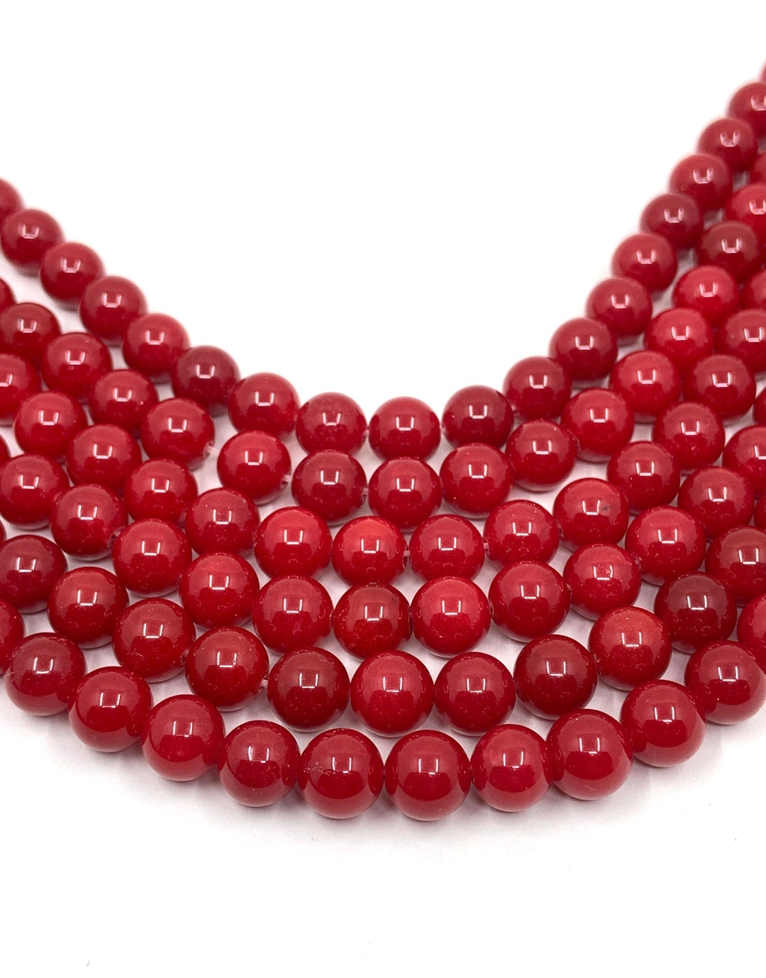 Milky Red Jade Bead, Natural Stone Bead, 8mm Beads, Good Luck Stone ...