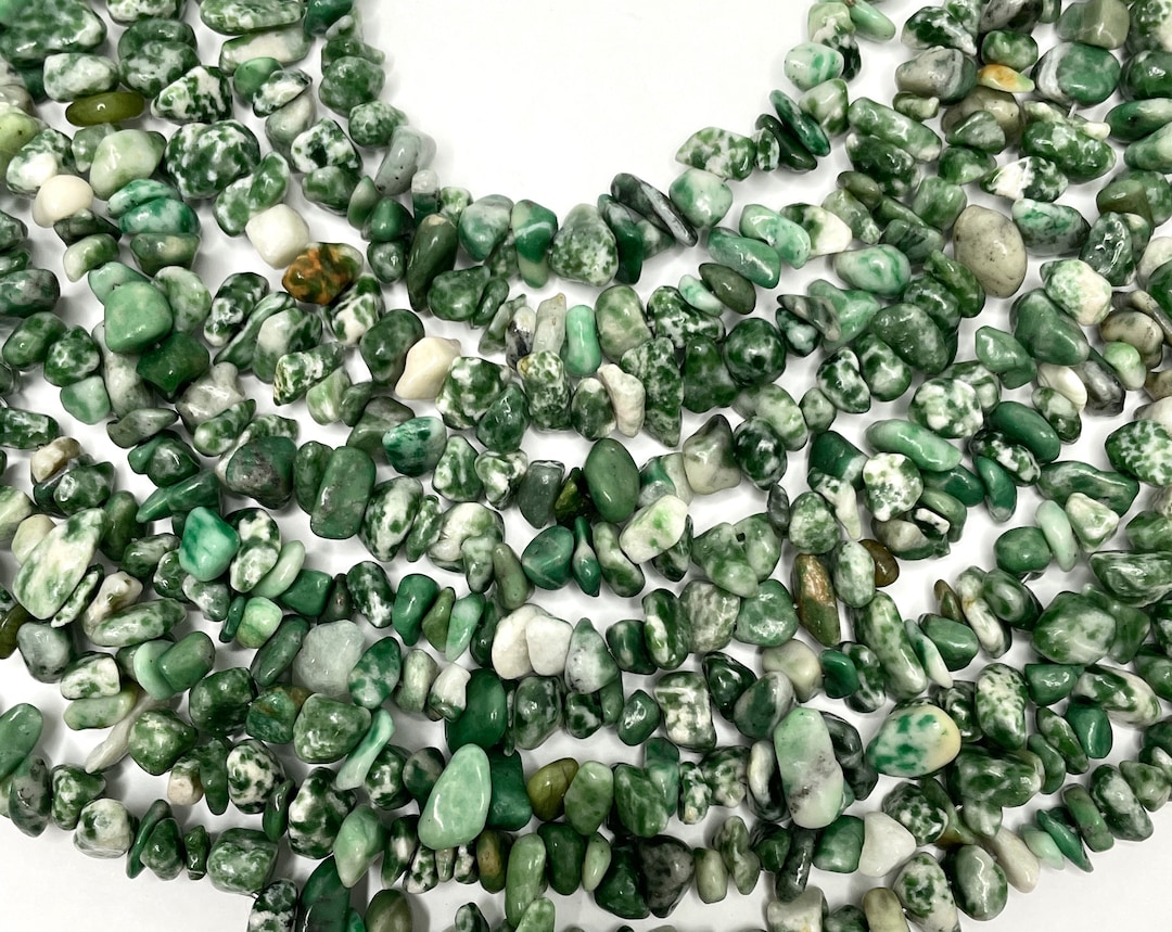 Australian Jade Chips, Gemstone Drilled Beads, Natural Jade Bead ...