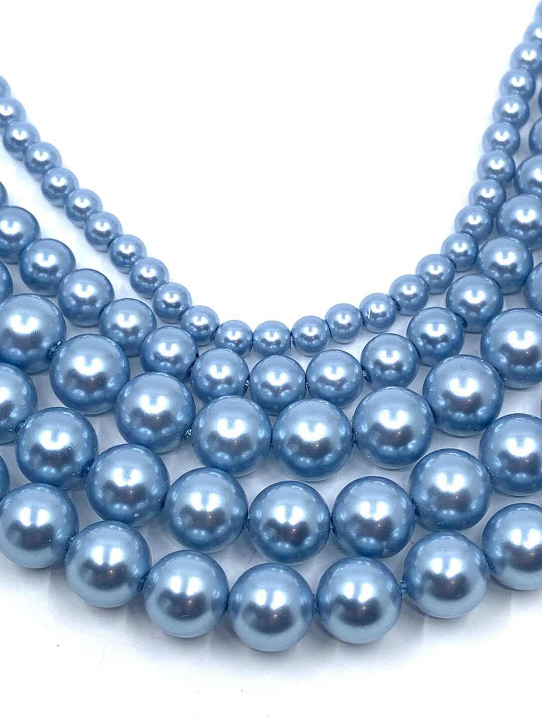 Baby Blue Shell Pearls, 8mm Light Blue Shell Pearl, 4mm, 6mm Pearls ...