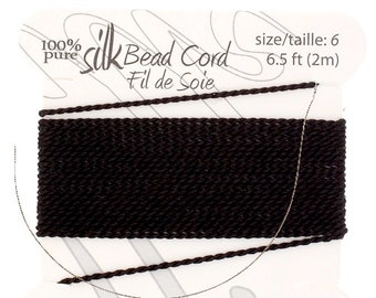 Black Silk Thread | Etsy