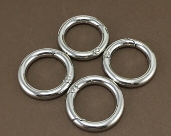 Nickel Plated Split Key Ring Sold in Packs of 4 - Etsy