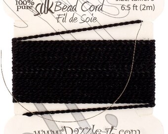 Black Silk Thread | Etsy