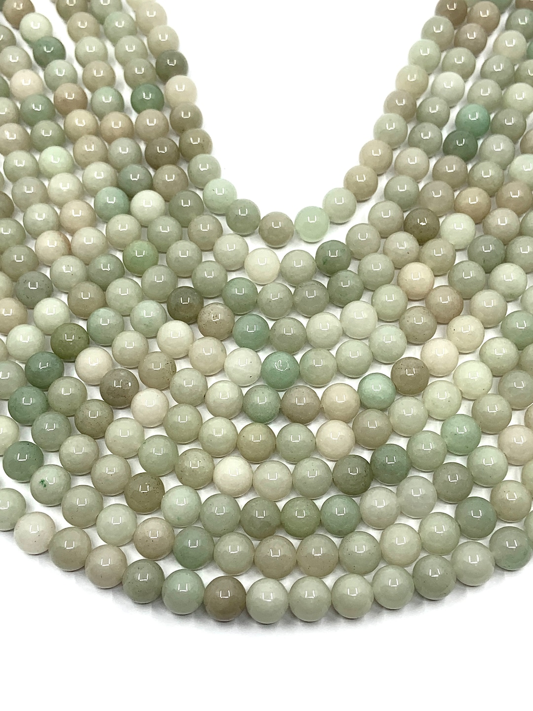 Shetai Jade Bead, Natural Stone Bead, 6mm, 8mm, 10mm, Good Luck Beads ...