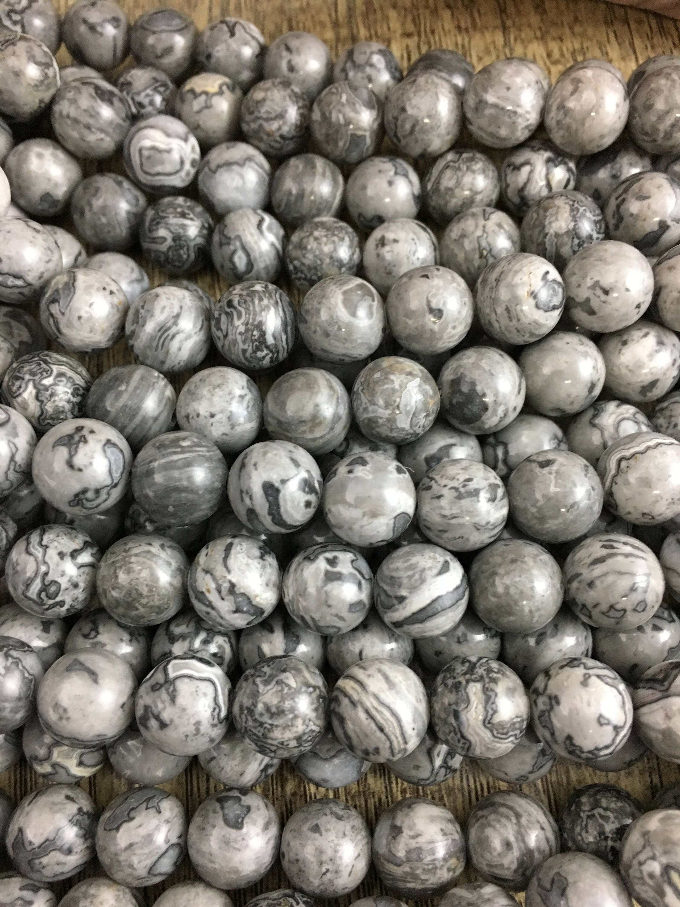 Map Stone, Natural Stone, Jasper Stone Gem Stone, Map Jasper Stone, 4mm ...