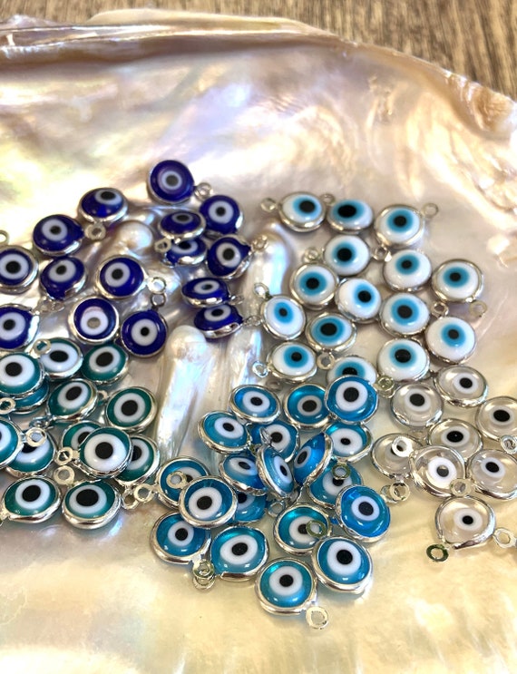 Greek Evil Eye Charm Mini Evil Eye Pendant Turkish Evil Eye - Etsy