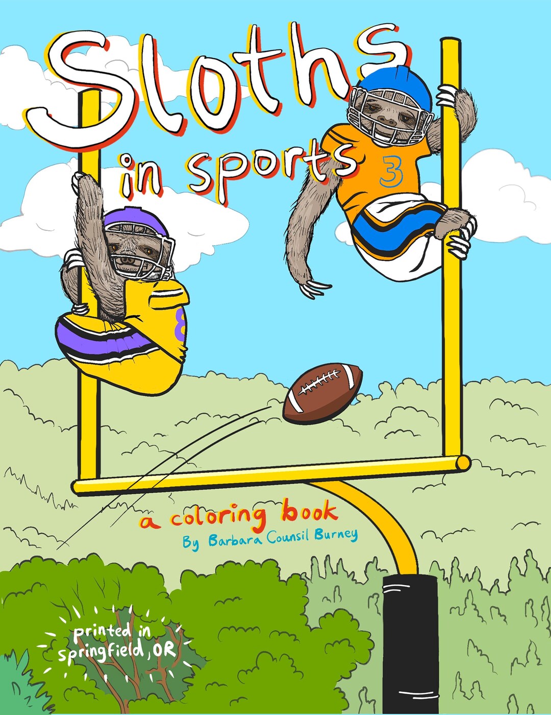 Coloring Book Sloths in Sports - Etsy