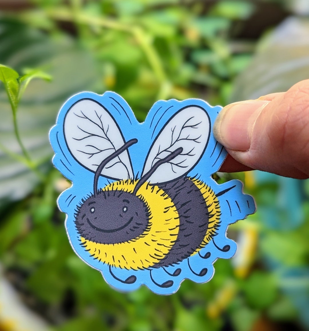 Chubby Bee Sticker - Etsy