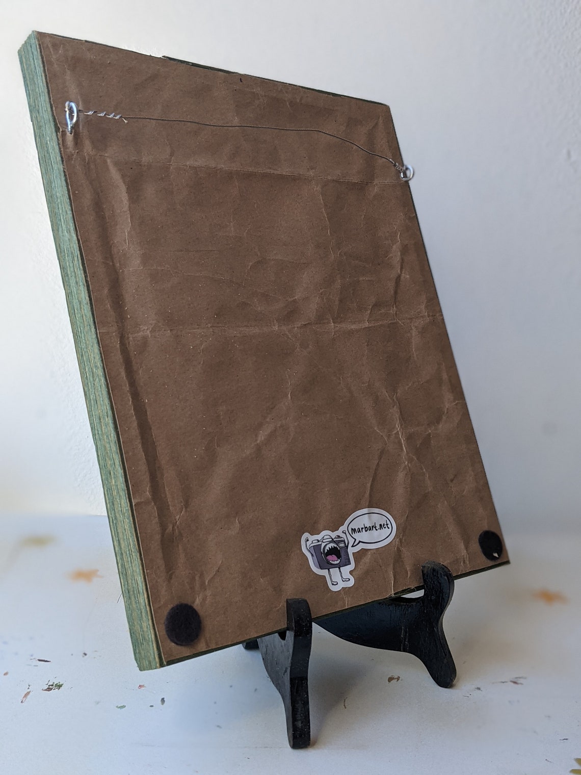 Daisy Linocut Print in Rustic Green Frame - Etsy