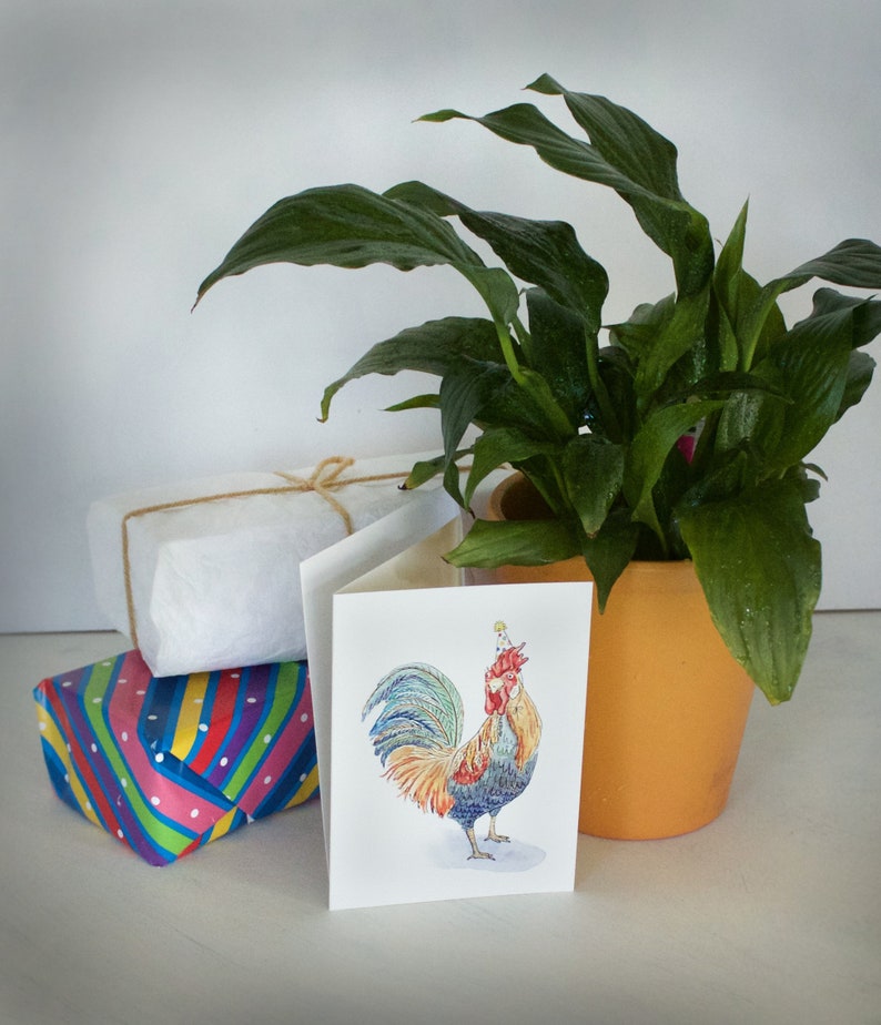 Year of the Rooster Greeting Card - Etsy