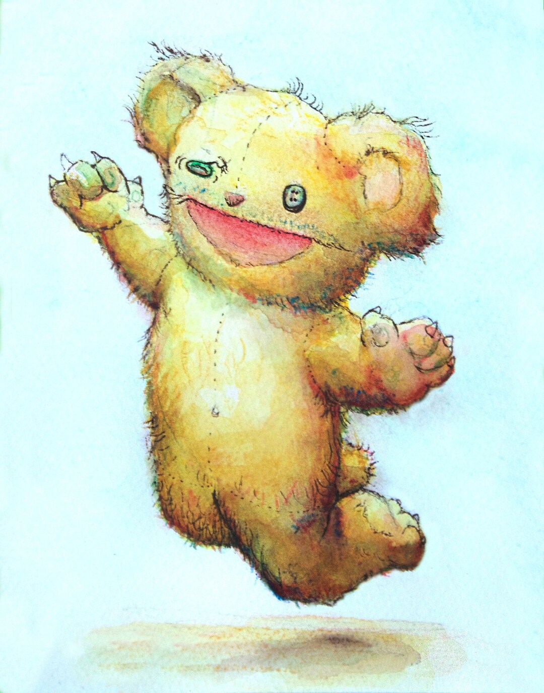 Shreddy Bear Limited Edition Archival Art Print - Etsy