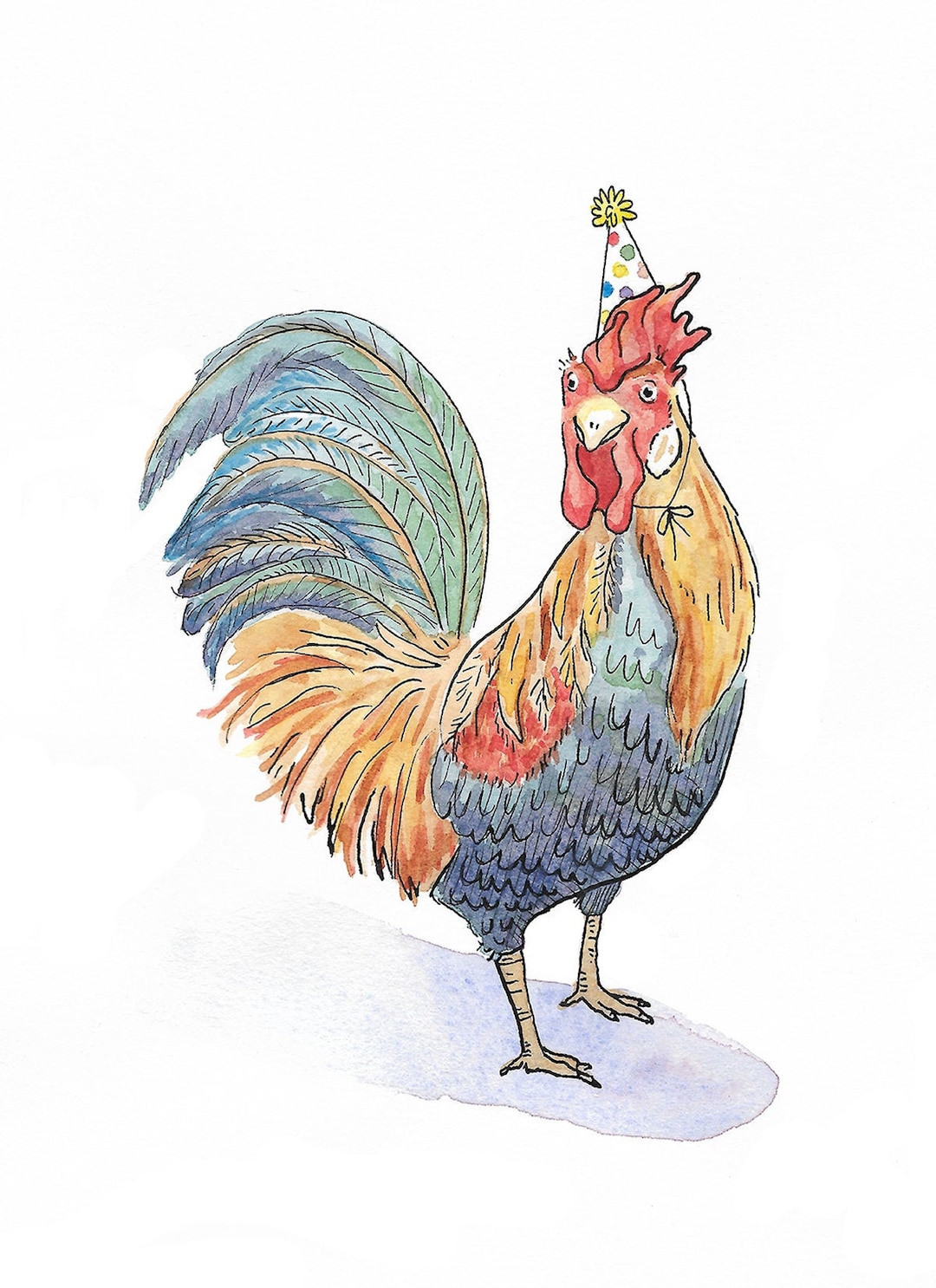 Year of the Rooster Greeting Card - Etsy