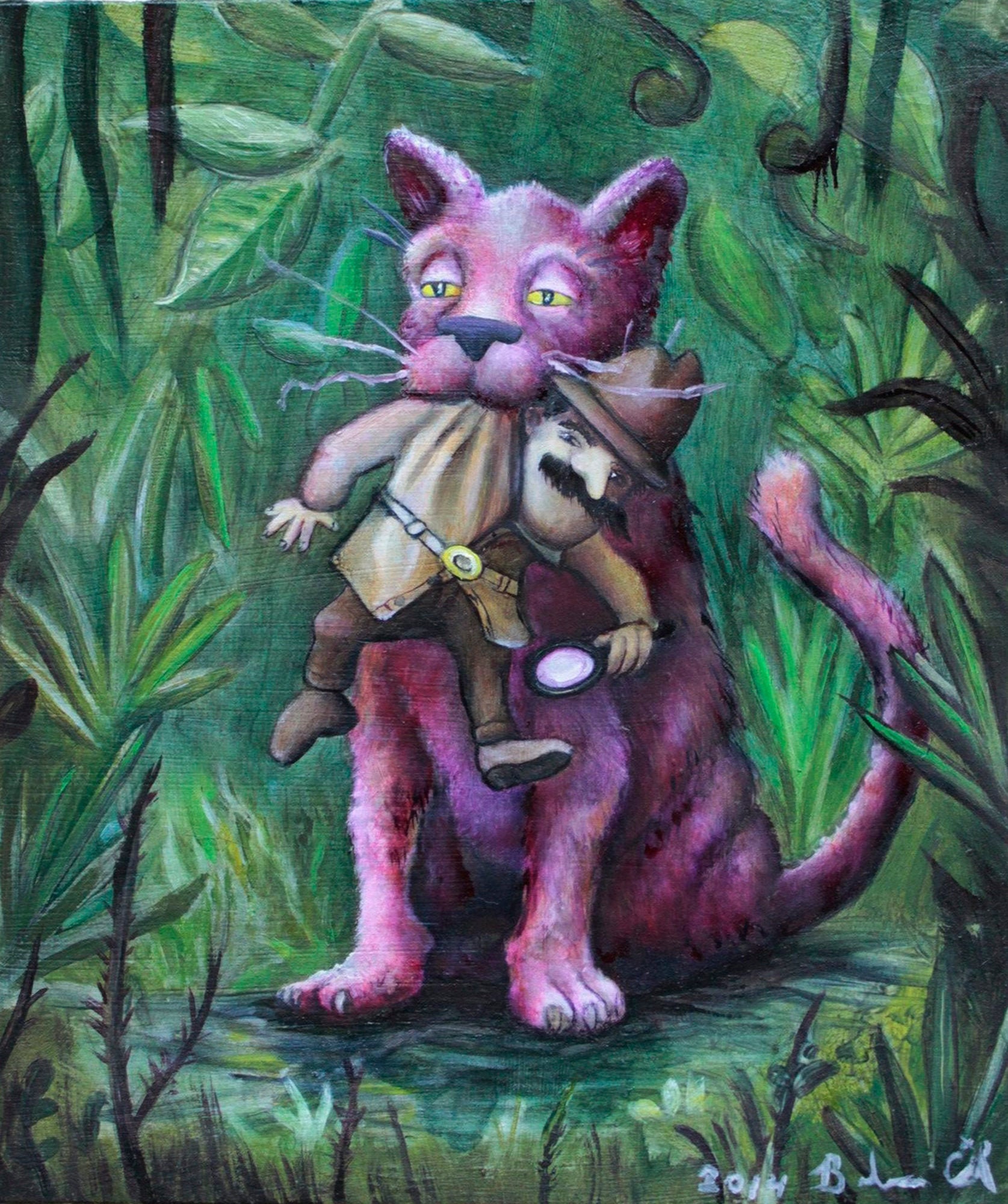 Pink Panther Art Print - Etsy