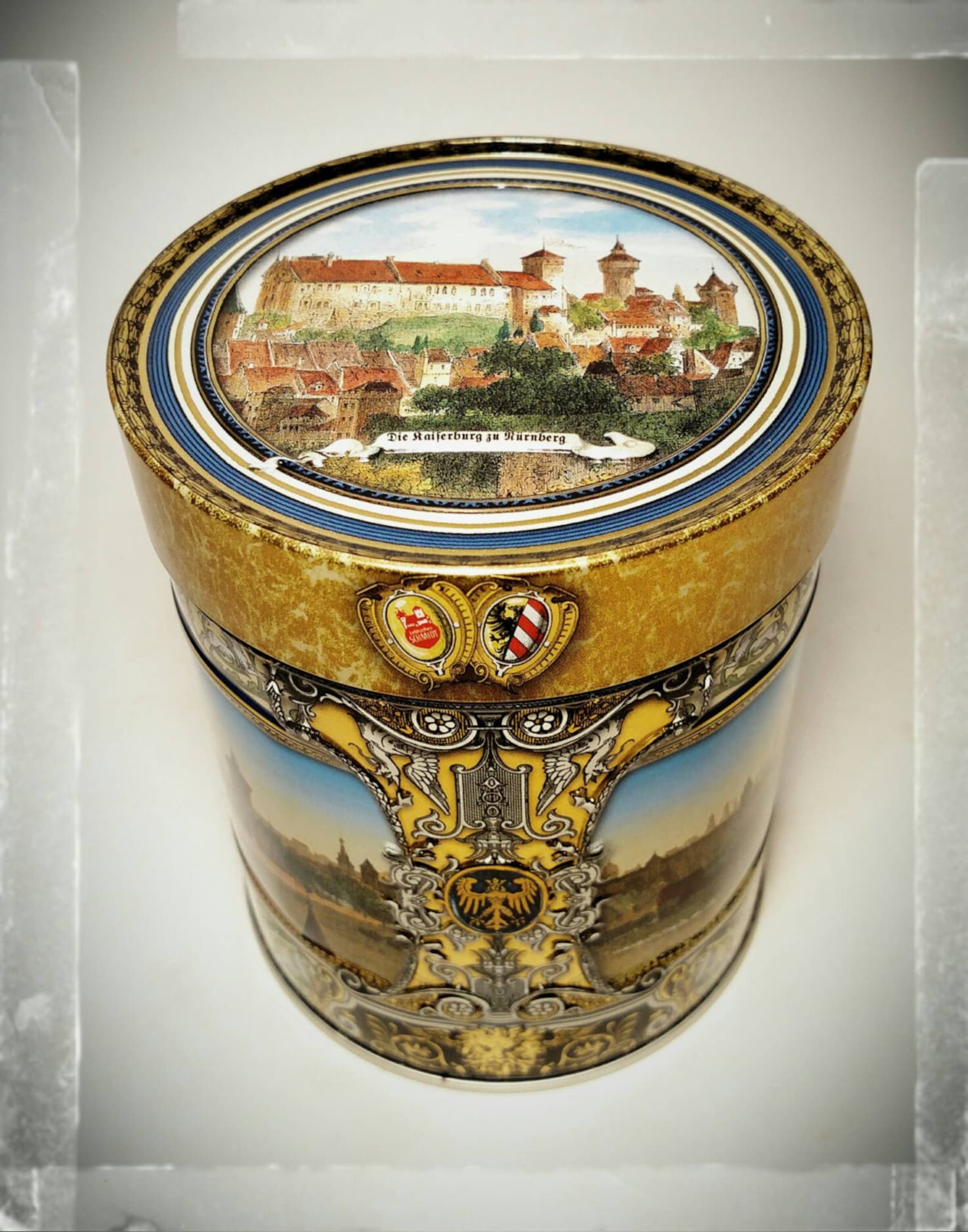 Collectible German Gingerbread Cookie Festive Tin/ Candy Tin / Storage ...