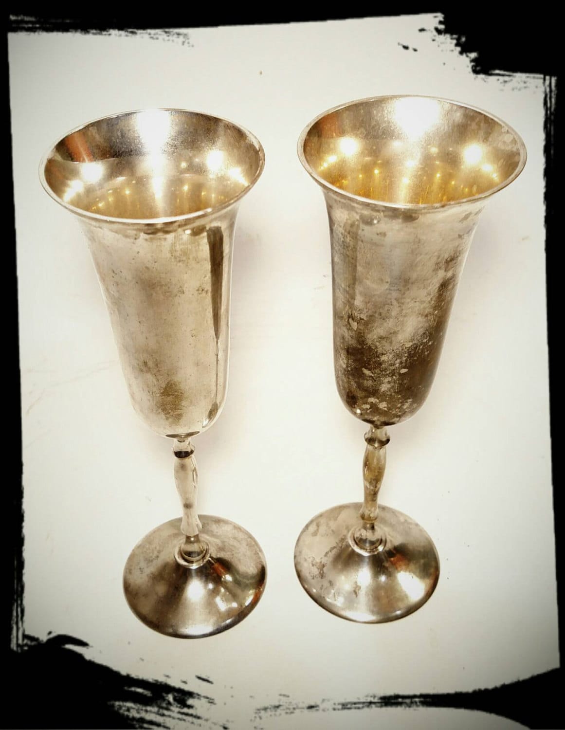 Collectible Silver Plated Wine Goblets/ E.P.N.S. Made in India - Etsy