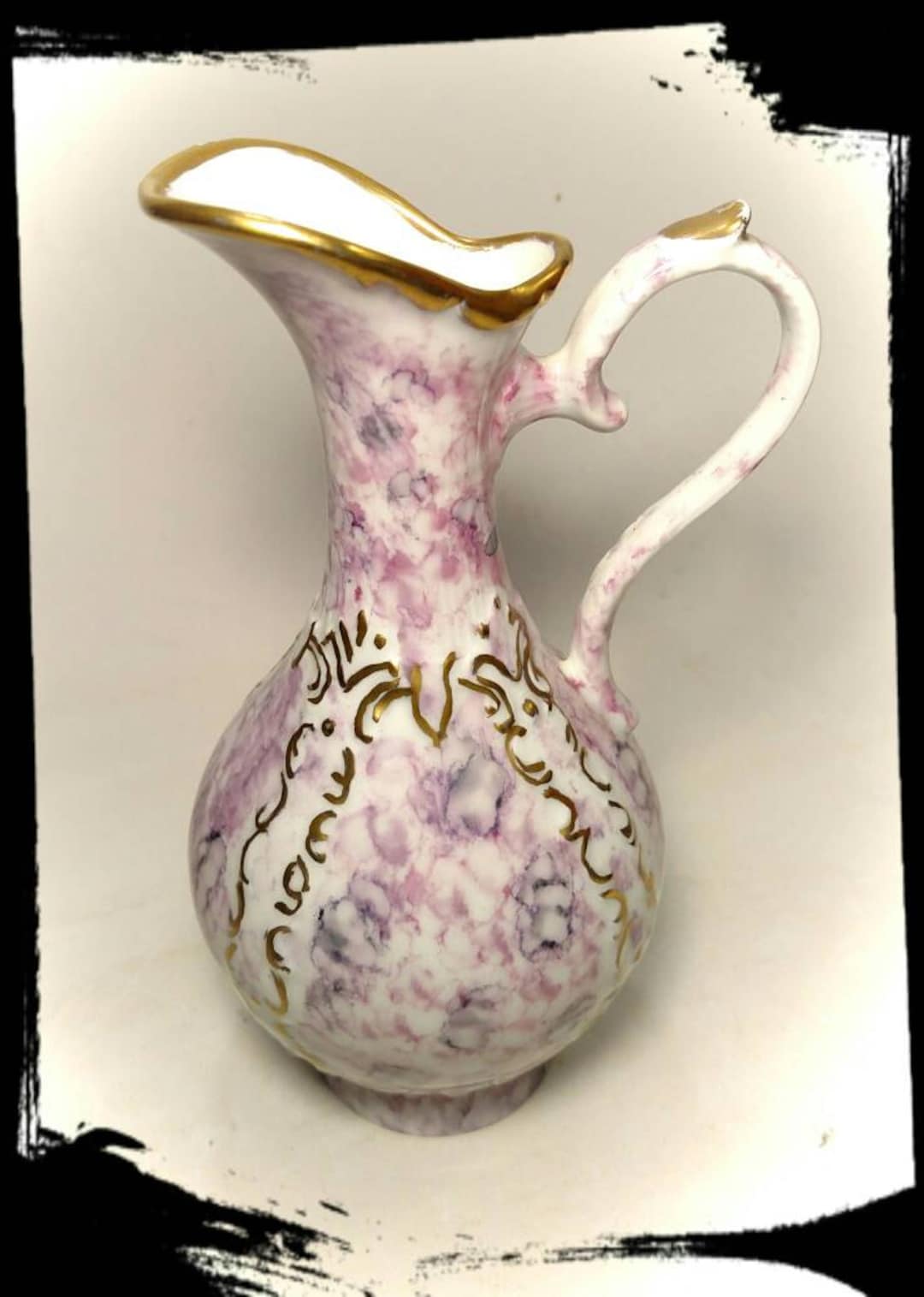 Vintage Royal Porzellan Bavaria KPM Germany Handarbeit Purple & White ...