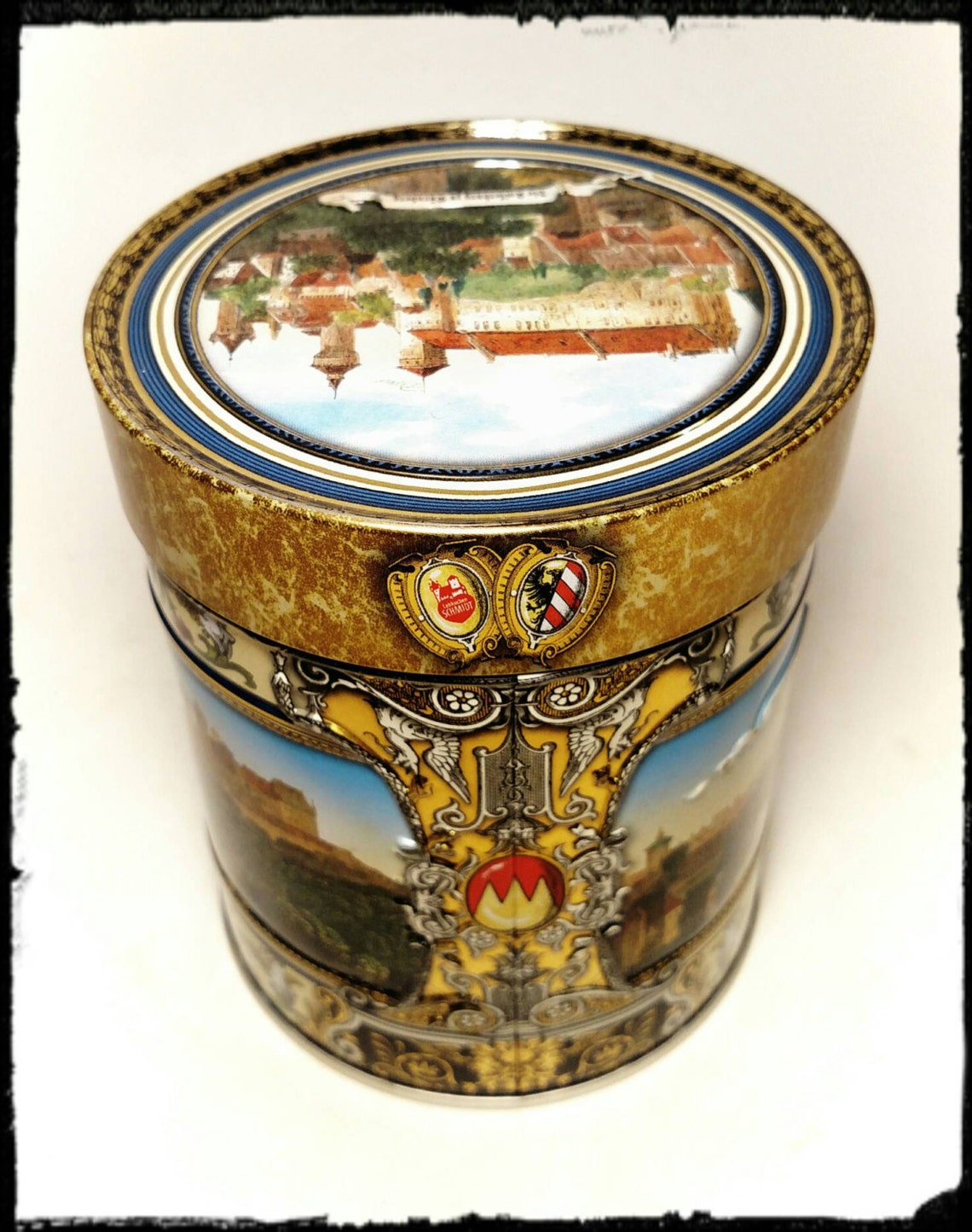 Collectible German Gingerbread Cookie Festive Tin/ Candy Tin / Storage ...