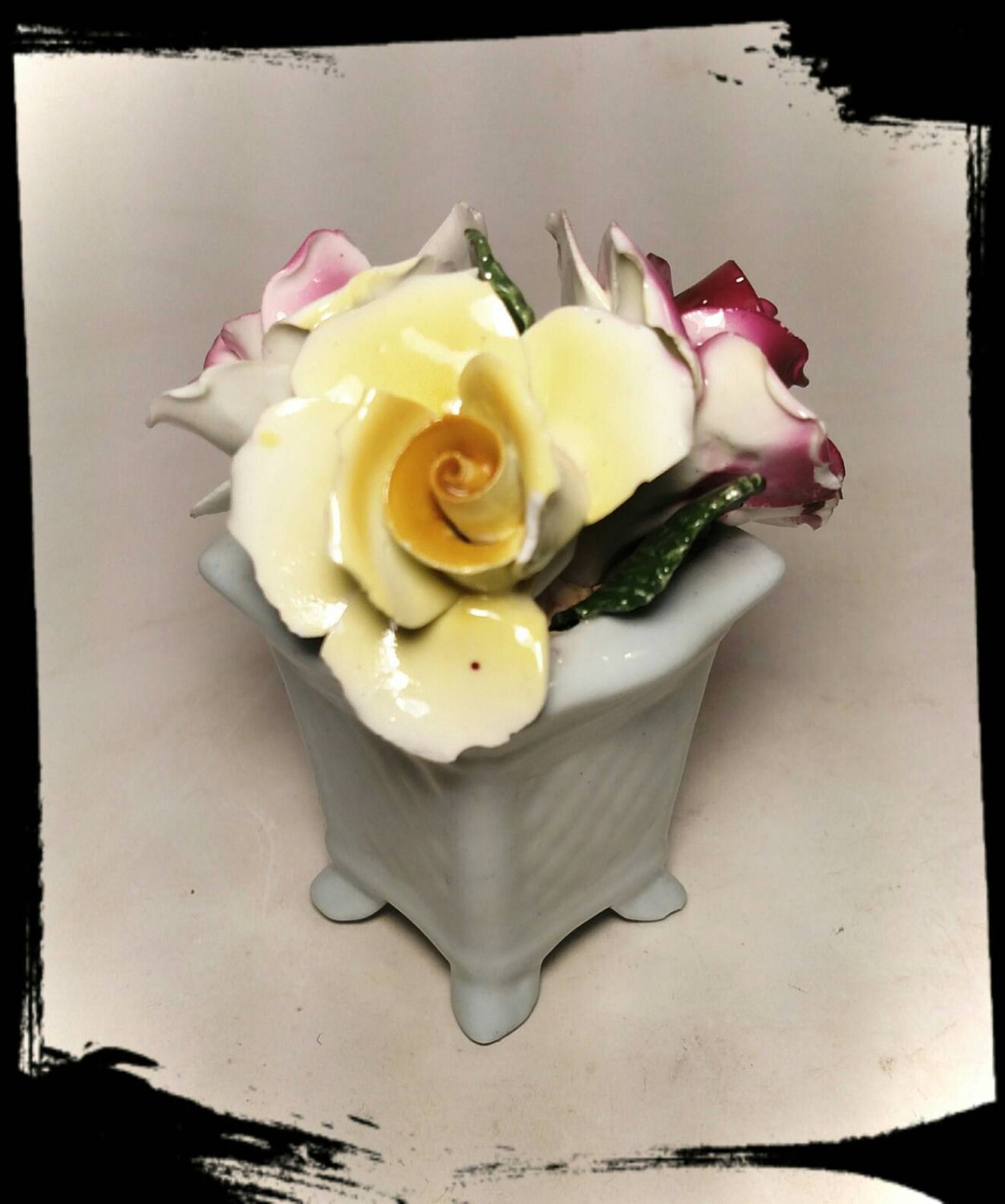 Vintage Thorley Bone China Roses/ Fine Bone China Paperweight - Etsy