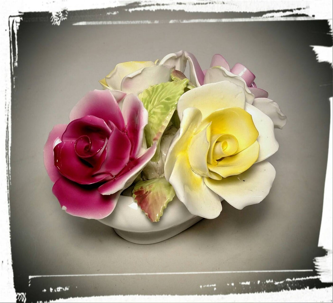 Vintage Royale Stratford Bone China Roses in Bowl/ Fine Bone - Etsy