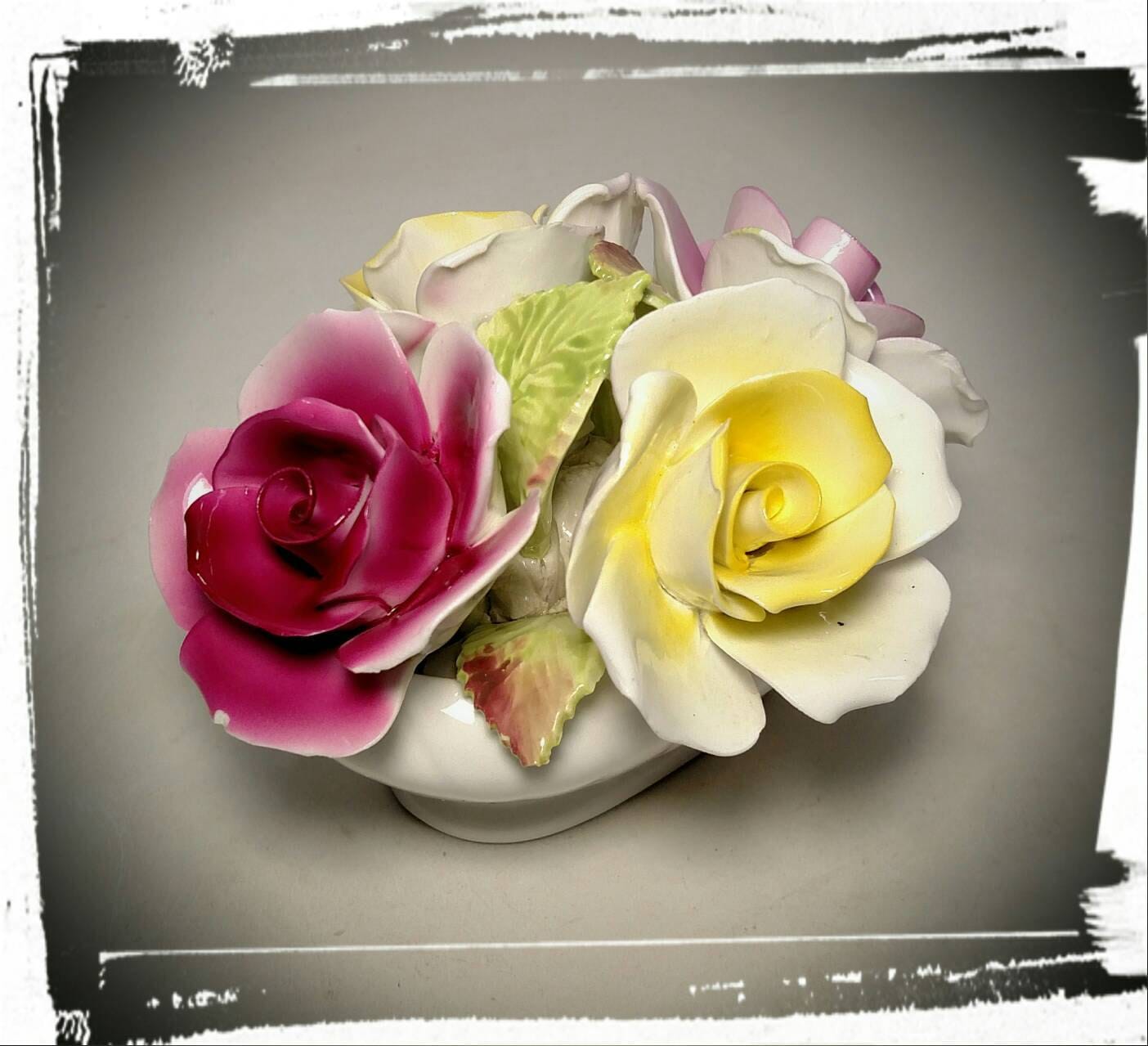 Vintage Royale Stratford Bone China Roses in Bowl/ Fine Bone - Etsy