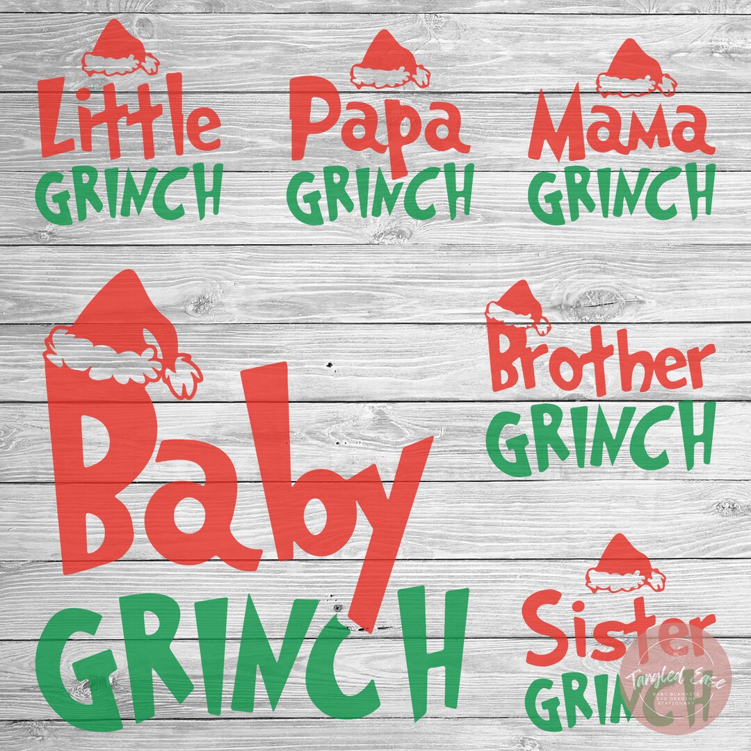 Grinch Family SVG Grinchmas Svg Christmas Svg Mama Grinch Svg Papa ...