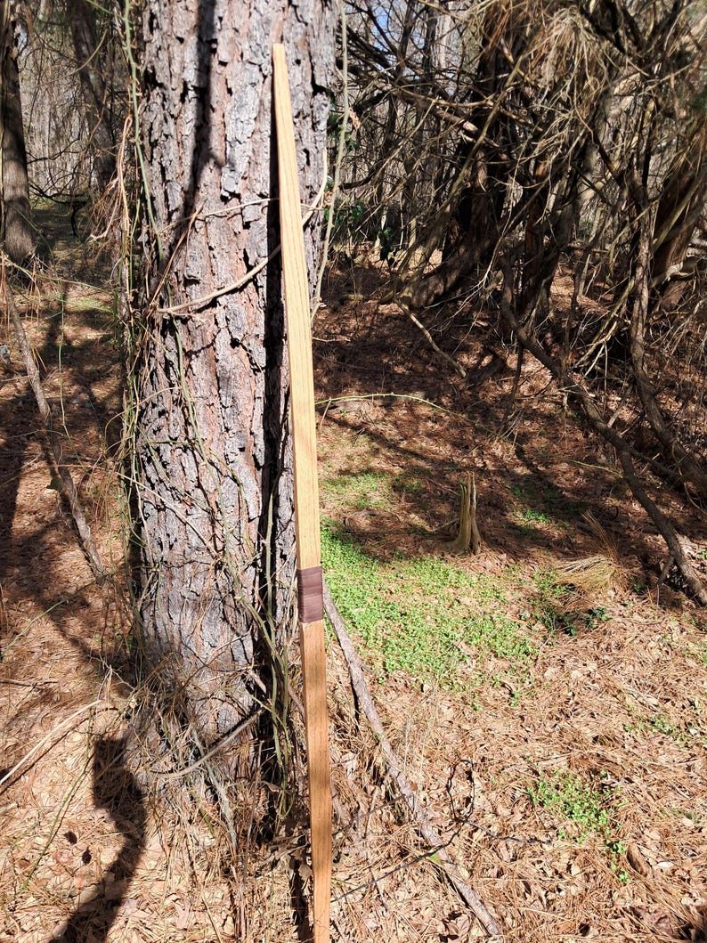 66" Handmade Red Oak Longbow - Etsy