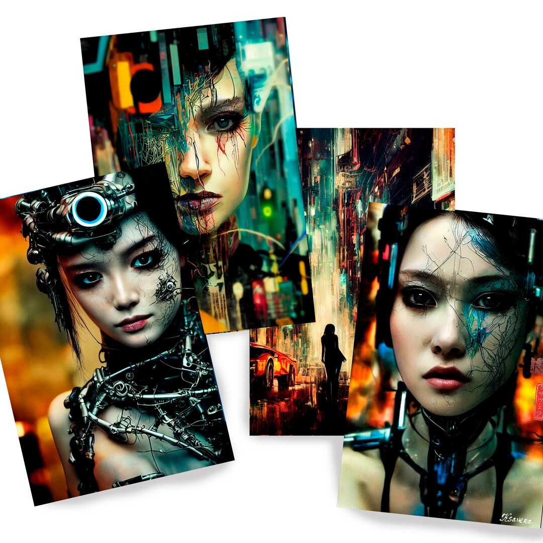 Cyber Girls DS0034 Limited Edition 10 Print Set of 4 Sheets ...