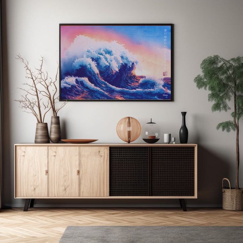 Great Wave DS0164 - Seascape - Large Digital Giclée Print on Canvas XXL ...