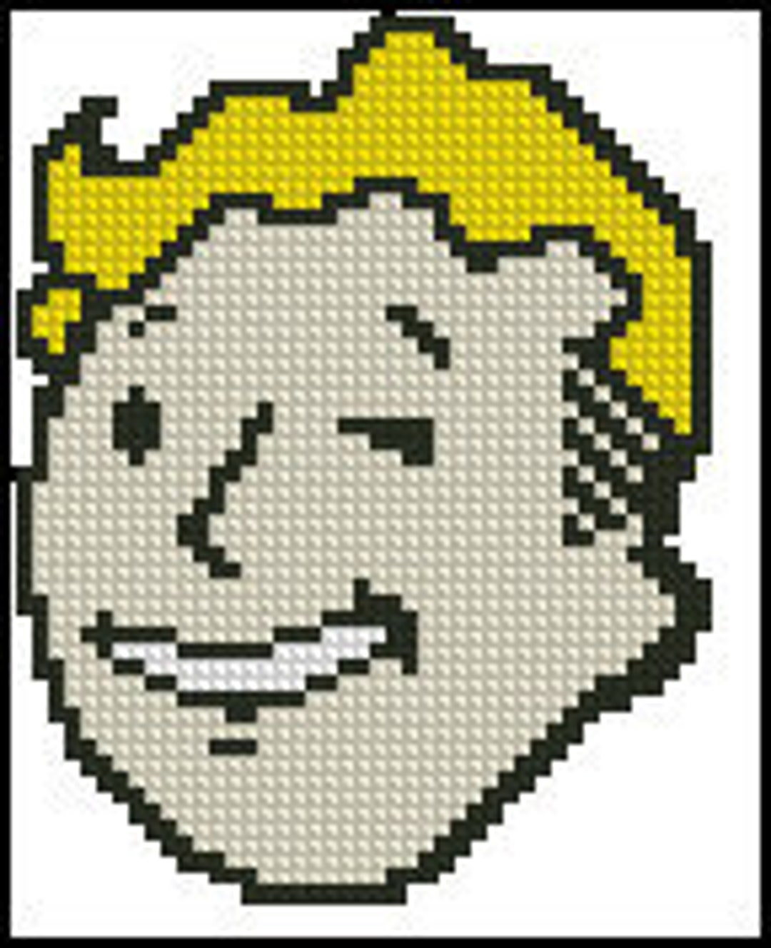 PDF Cross Stitch Pattern, Fallout, Downdloader Cross Stitch Chart - Etsy